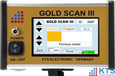 GOLD SCAN III metal detector up to 5 m (16.4 ft) depth - KTS-Electronic